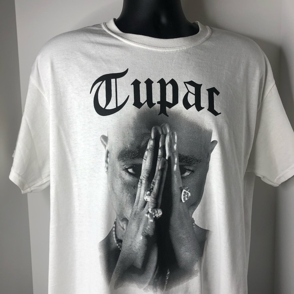 Cross Colours | Shirts | 2pac Tupac Praying Hands White Tee Xl | Poshmark